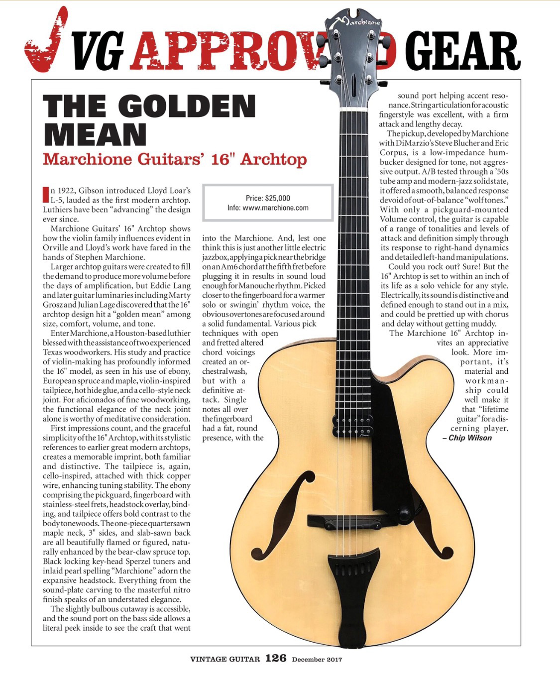 Our latest News & Updates | Marchione Guitars